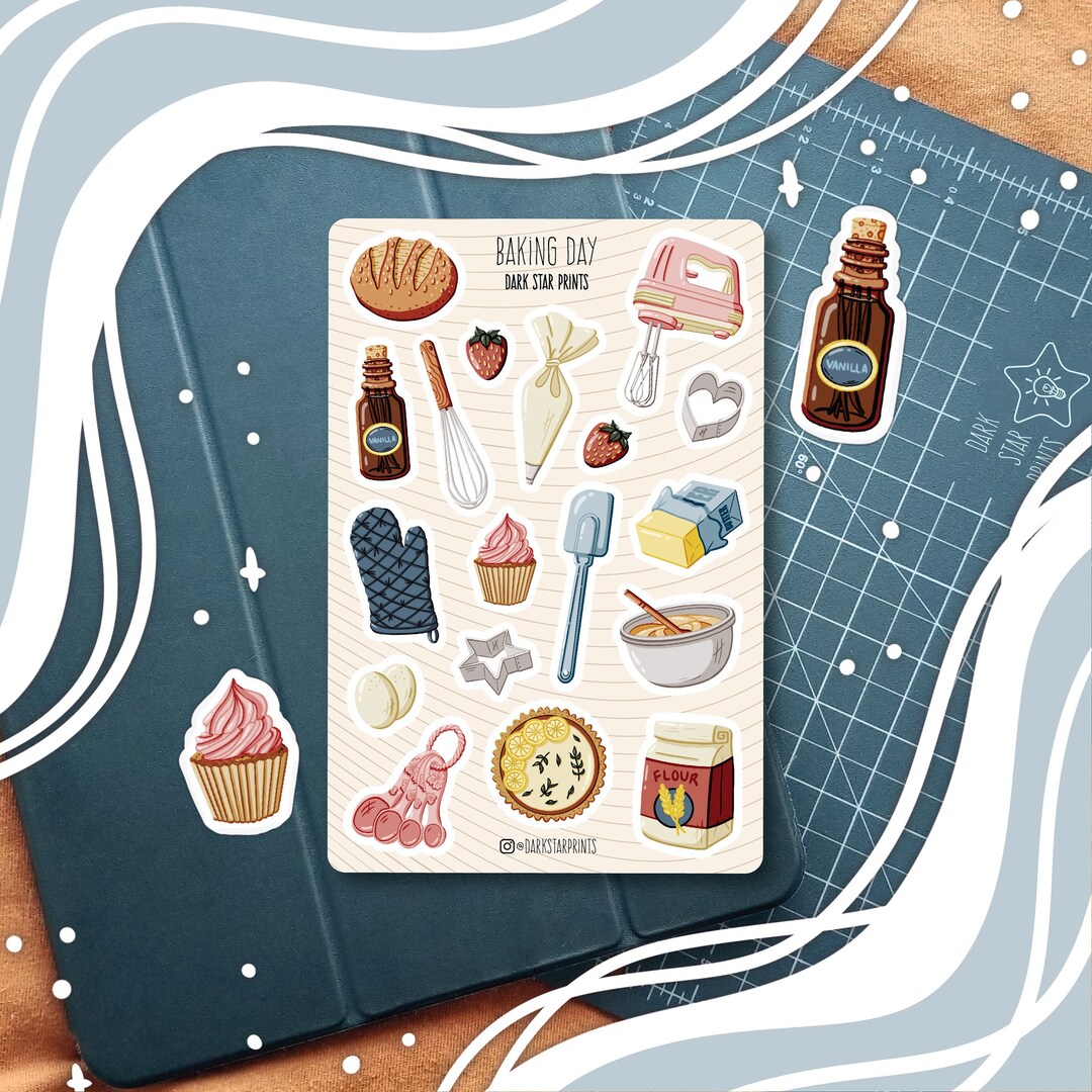 Baking Day Sticker Sheet - for Planners, Journals, and Notebooks ...