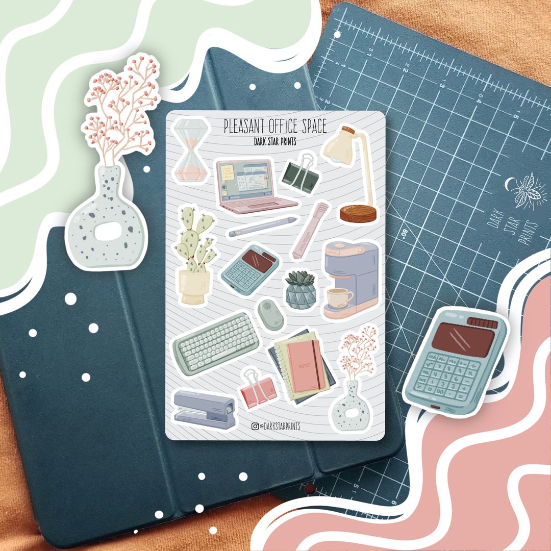 Pleasant Office Space Sticker Sheet for Planners, Journals, and ...