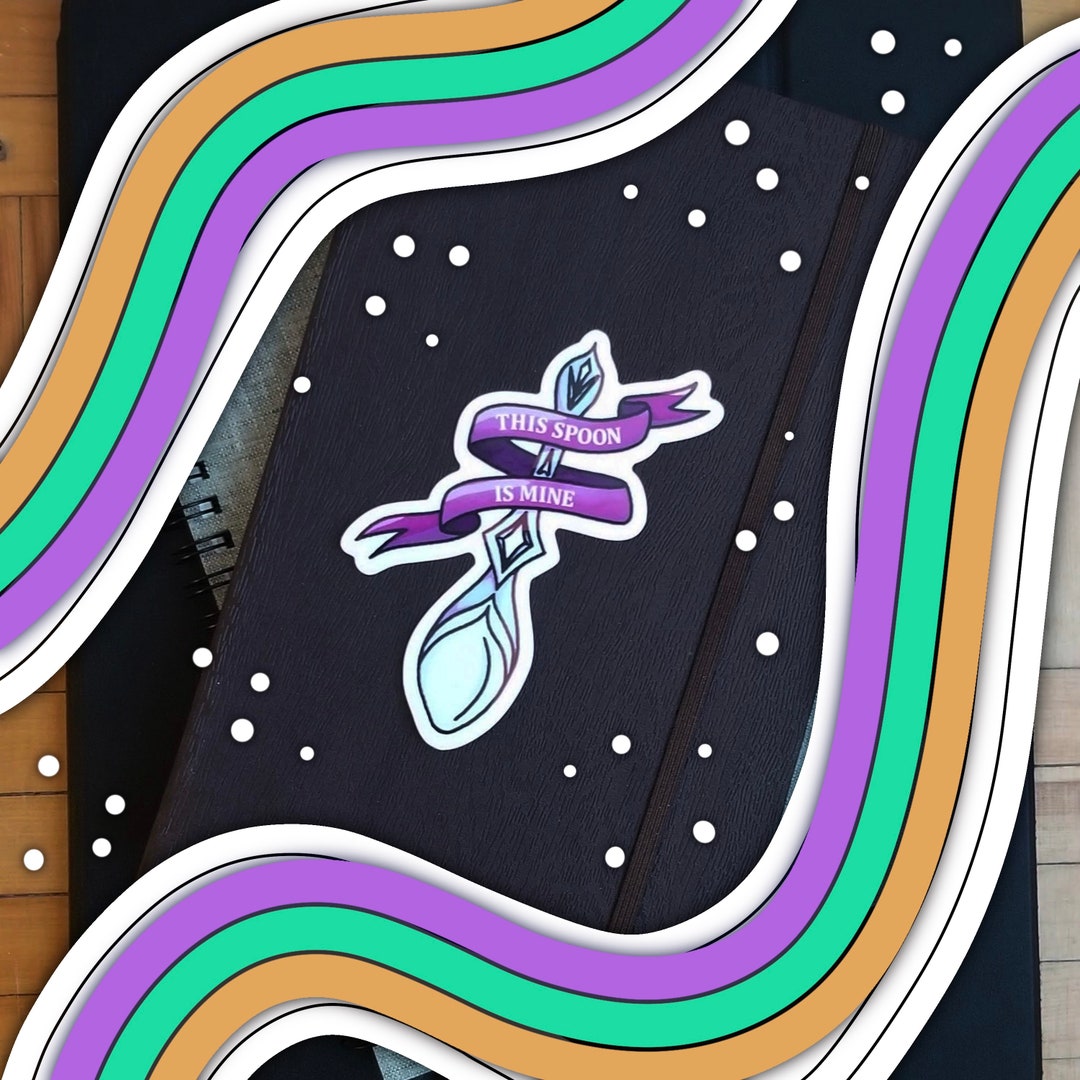 This Spoon is Mine - Weather-resistant Vinyl Sticker for Laptops, and ...