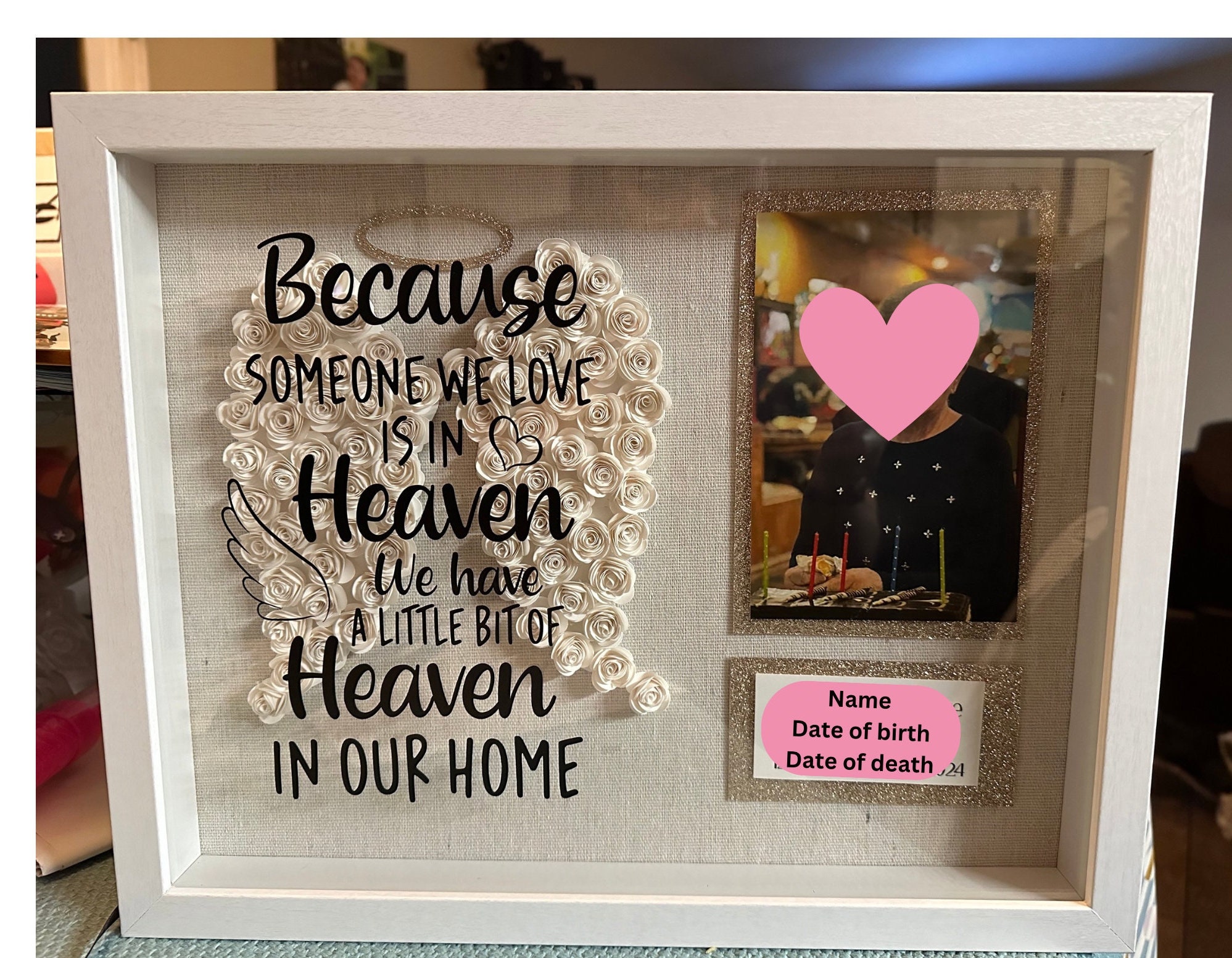 In Loving Memory Shadow Box Wedding Memorial Frame And In Loving