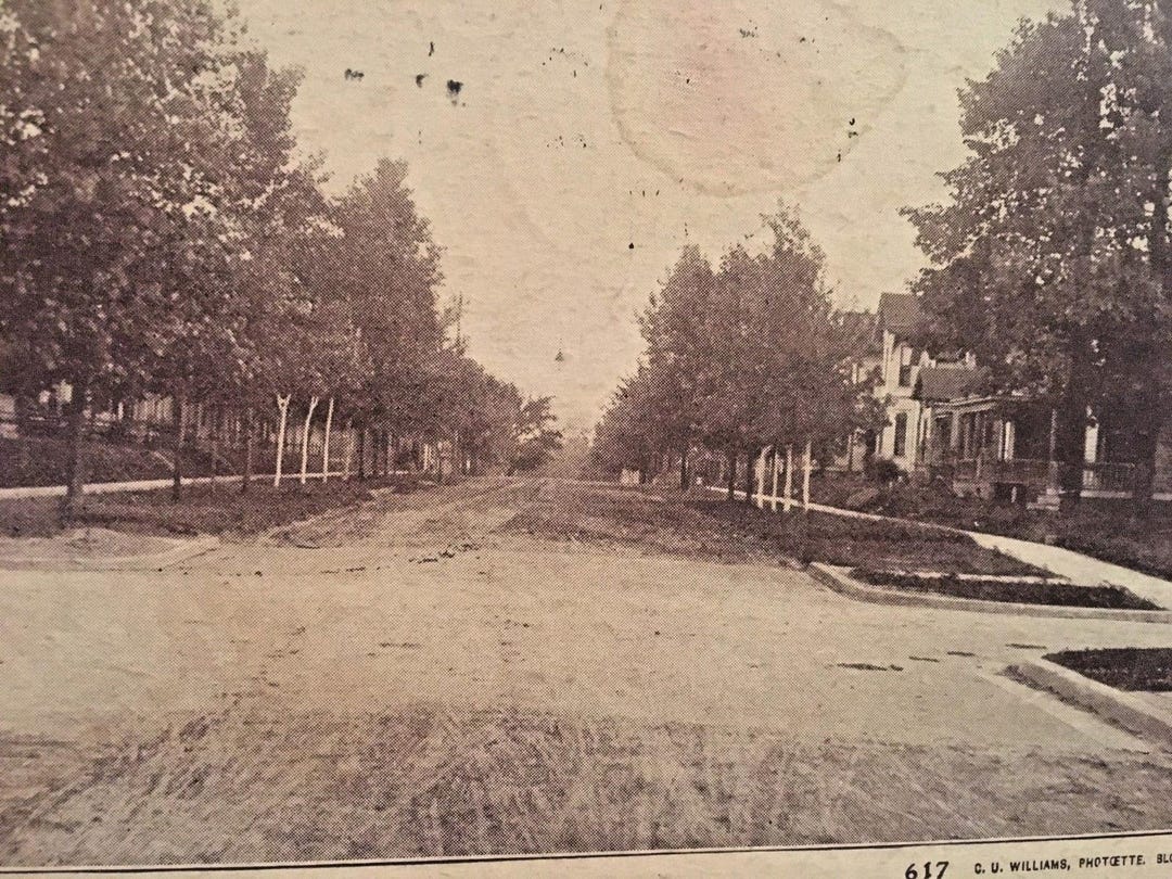 Postcard Antique View of Lee Street, Garrett, Indiana . 1911 Y6 - Etsy