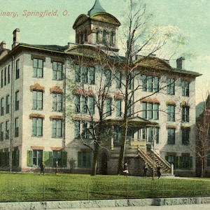Postcard Early View of Springfield Seminary in Springfield, OH. Z9 - Etsy