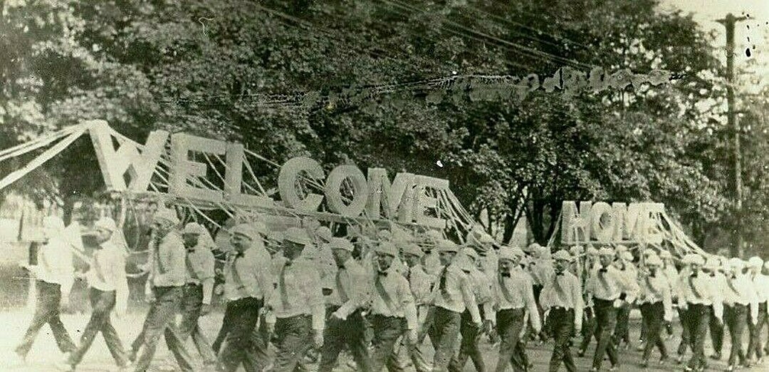 Postcard RPPC Early 1900s Welcome Home Parade, Unidentified . Q5 - Etsy