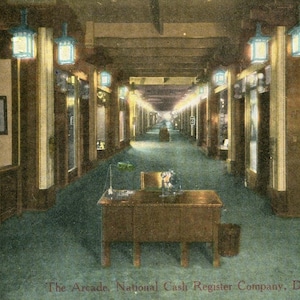 Postcard Early View of Arcade at National Cash Register, Dayton, OH. K7 ...