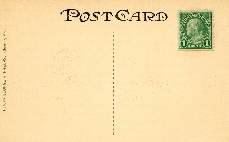 Postcard Divided Back View of Summit House, Jacob's Ladder, Berkshires ...