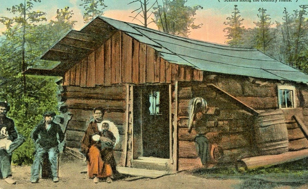Postcard Early View of a Pioneer Home in Late 1800s. L4 - Etsy
