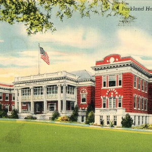 Postcard Early View of Parkland Hospital in Dallas, TX. Z2 - Etsy