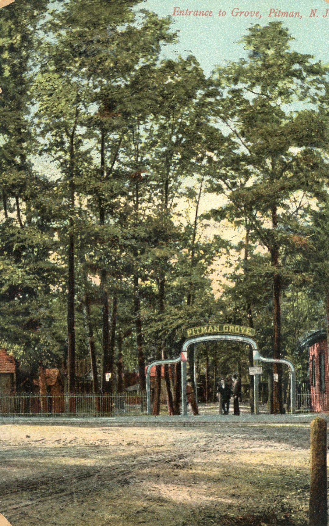 Postcard Early View of Entrance to Pitman Grove, Pitman, NJ. Z5 - Etsy