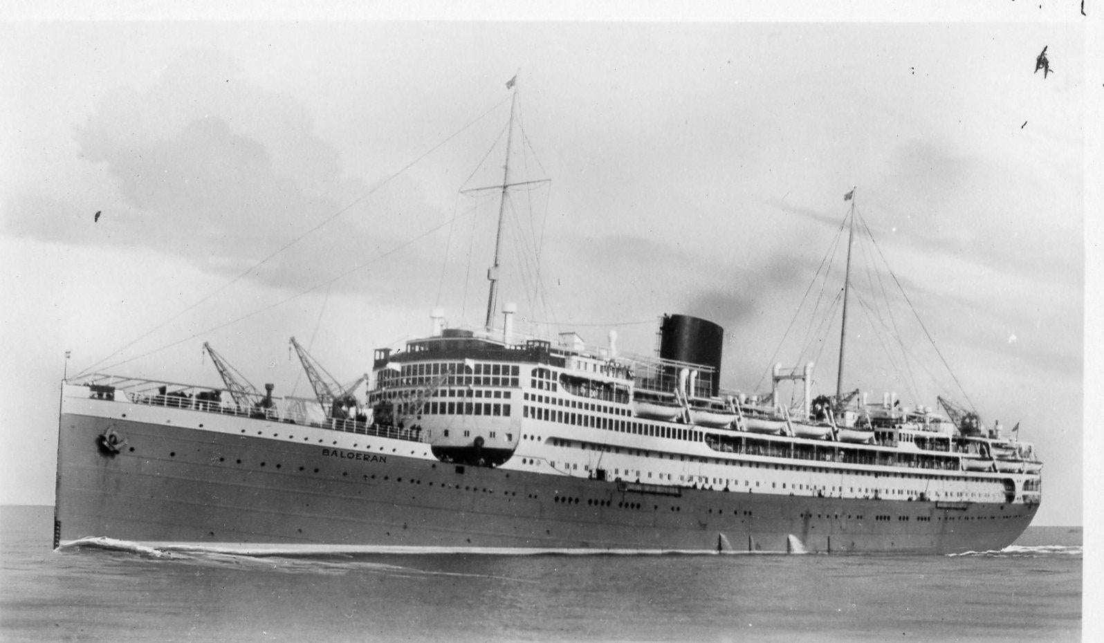 Postcard Early Real Photo View of Rotterdam Lloyd M S "balorean" Ship ...