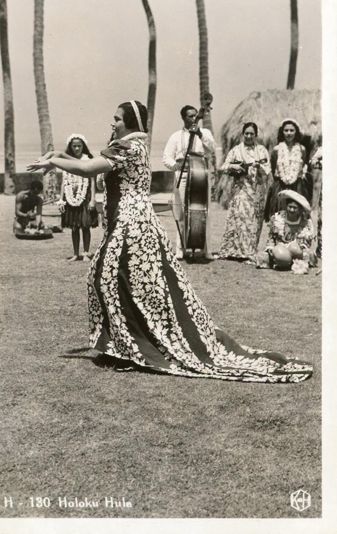 Postcard RPPC View of a Holoku Hula Girl in Hawaii. P5 - Etsy