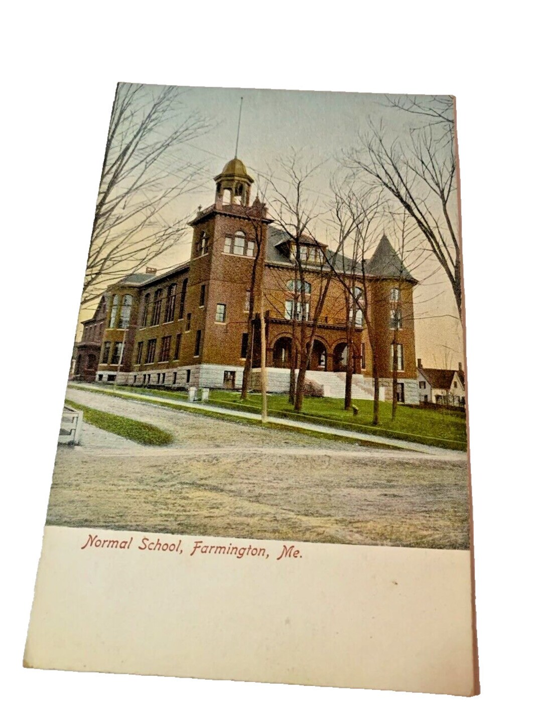 Postcard Antique View of Normal School, Farmington, ME. L5 - Etsy