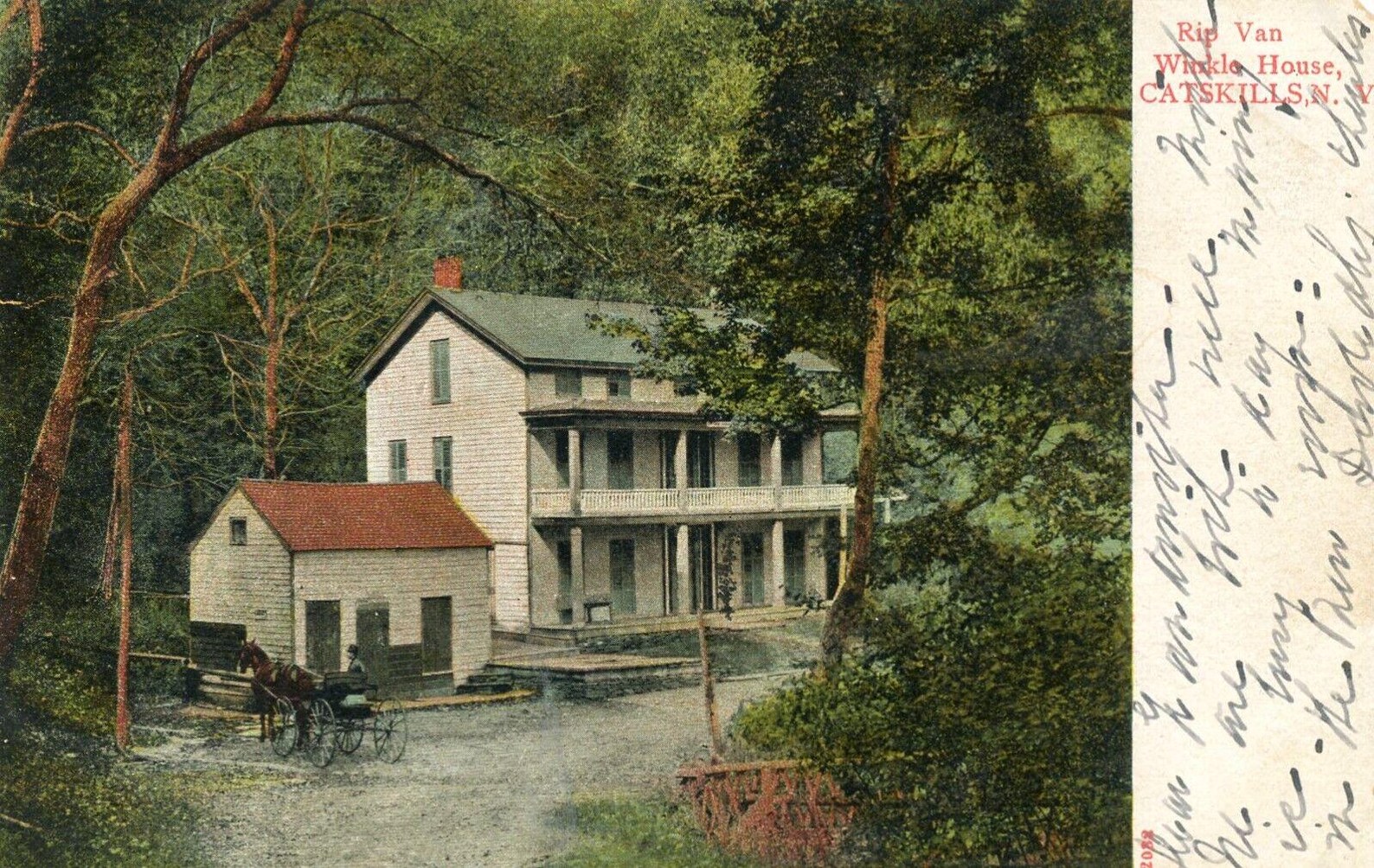Postcard Antique View of Rip Van Winkle House in Catskills, NY. K3 - Etsy