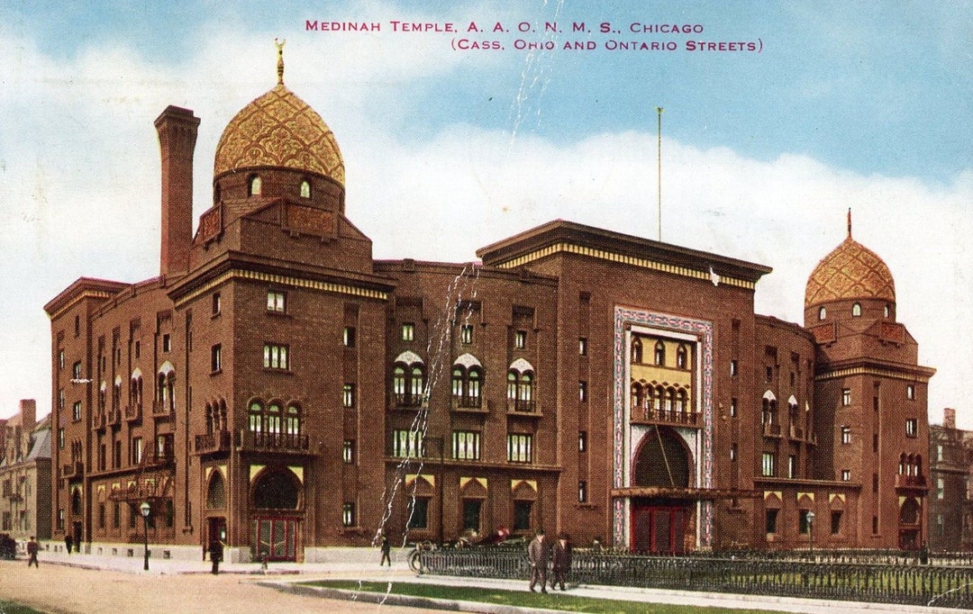 Postcard Early View of Medinah Temple A.A.C.N.M.S. in Chicago , IL. W5 ...