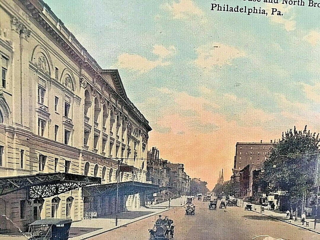 Postcard 1911 - Metropolitan Opera House & North Broad St.,philadelphia ...