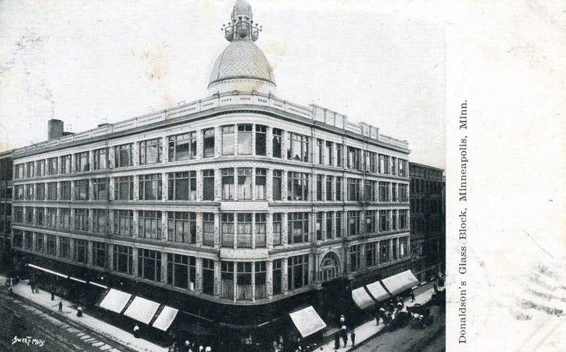 Postcard Early View of Donaldson's Glass Block, Minneapolis, MN. Y5 - Etsy