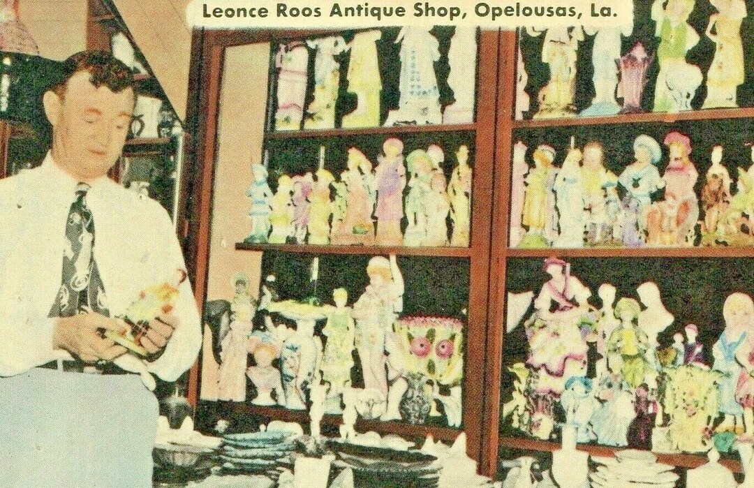 Postcard Early View of Leonce Roos Antique Shop in Opelousas, LA. Aa1 ...
