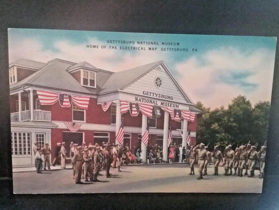 Postcard Gettysburg National Museum, Gettysburg, PA Z3 - Etsy