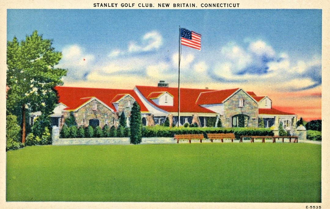 Postcard Early View of Stanley Golf Club in New Britain, CT. L3 - Etsy