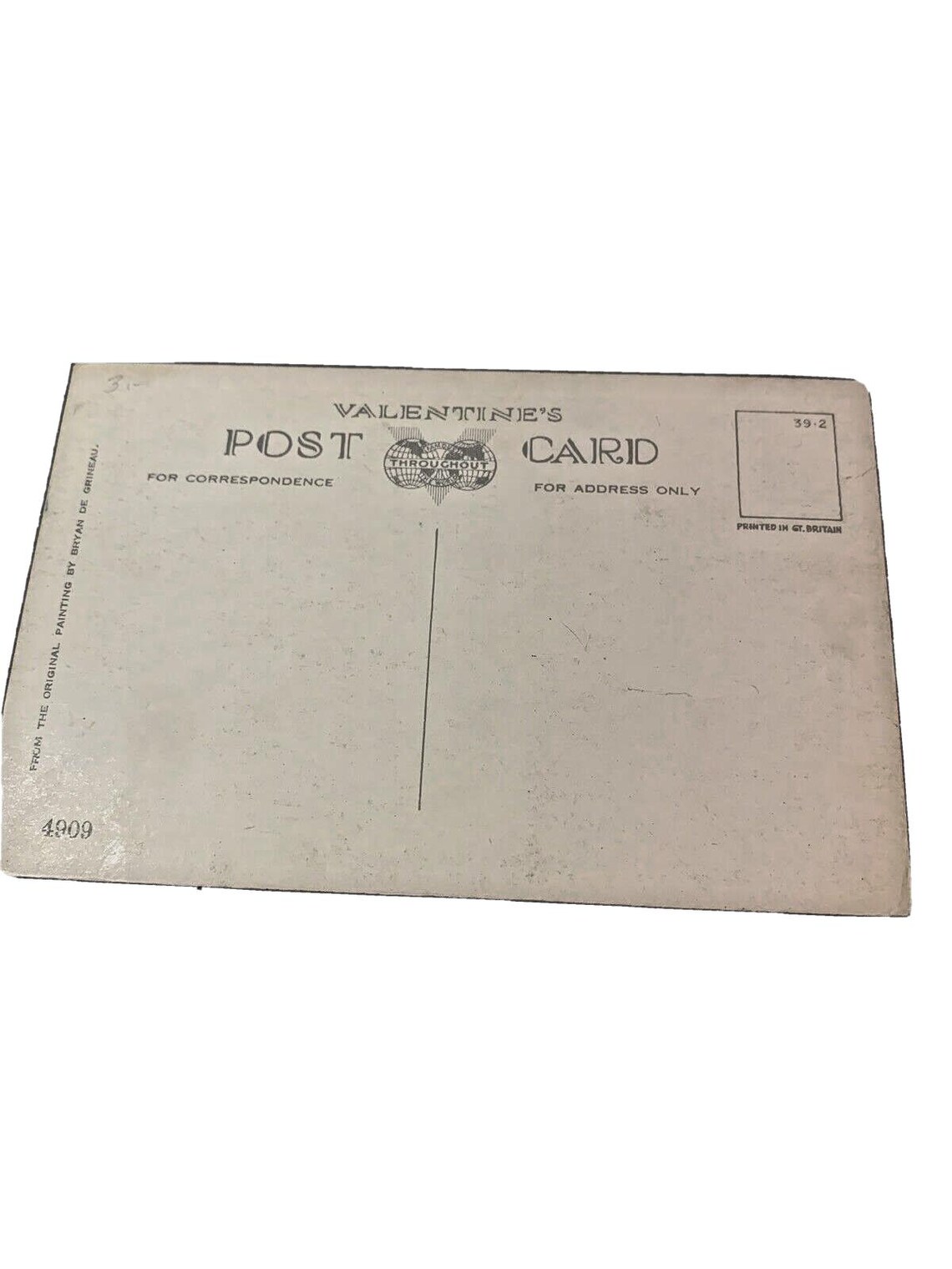 Postcard Early View of Supermarine "spitfire" British Fighter Plane. L3 ...