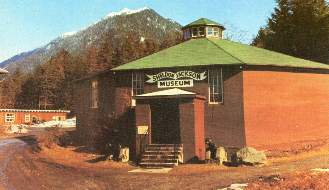 Postcard View of Sheldon Jackson Museum in Sitka, Alaska. Z9 - Etsy