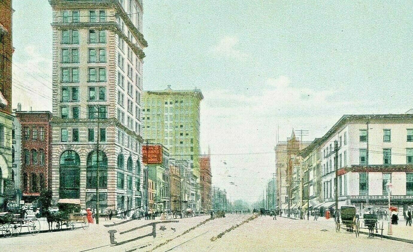 Postcard Antique View of Main Street Looking South, Dayton,oh. T9 - Etsy