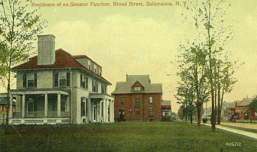 Postcard Early View of Residence of Senator Fancher, Salamanca, NY. P4 ...