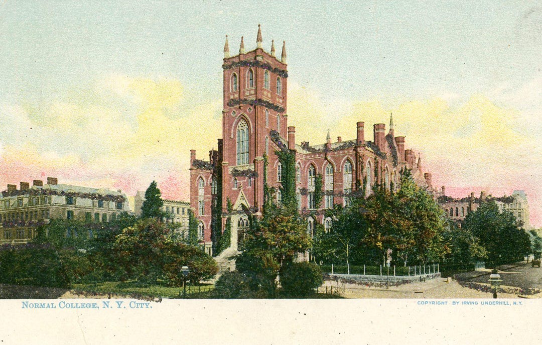 Postcard Antique View of Normal College in New York, NY. Y7 - Etsy