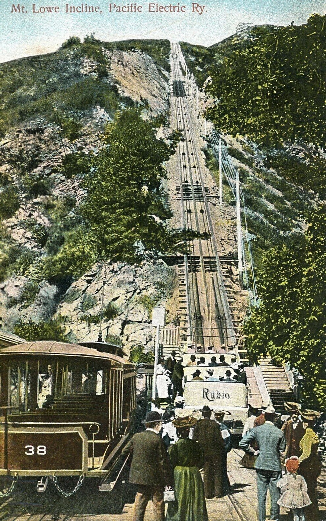 Postcard Early View of Mt. Lowe Incline Railway in California. S6 - Etsy