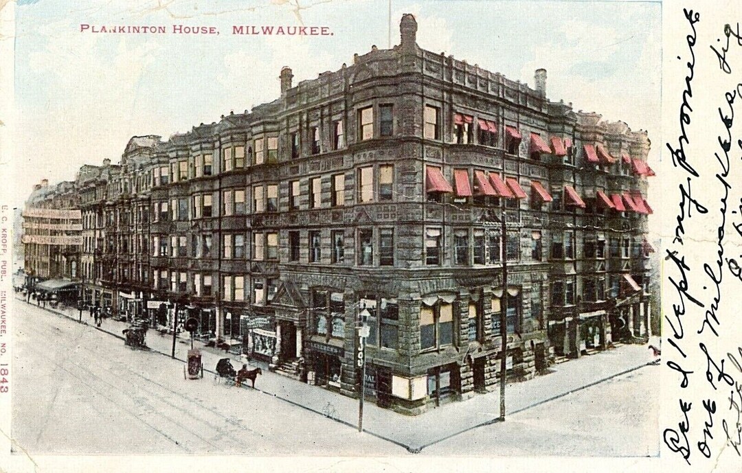 Postcard Antique View of Plankinton House Hotel in Milwaukee, WI. S7 - Etsy