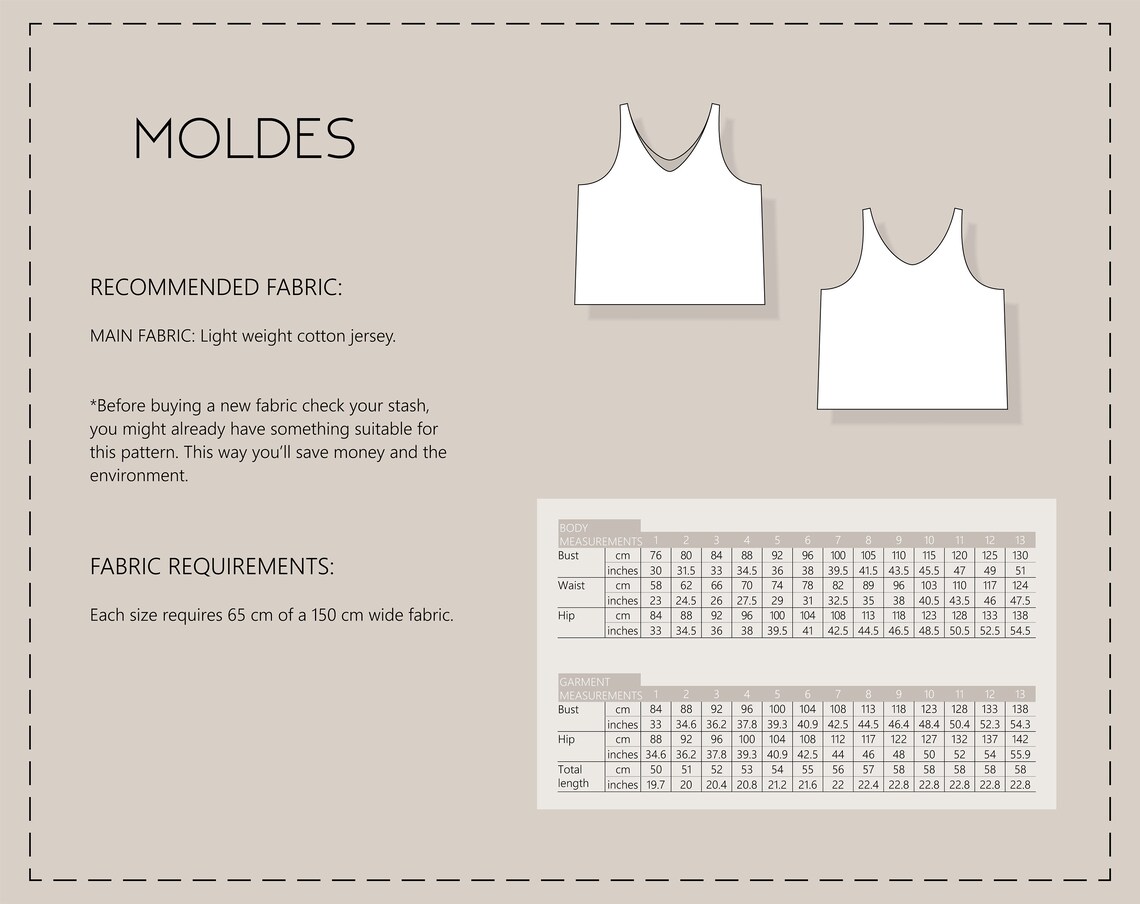 Inga Top Sewing Pattern PDF Digital Sewing Pattern Summer - Etsy