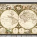 Old World Map 1660 Antique Map Fine Art Reproduction Print | Etsy