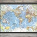National Geographic Vintage 1960 World Map Fine Art Reproduction Old ...