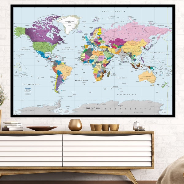 Colorful Map - Etsy