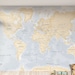 Neutral Color World Map Wallpaper: Peel & Stick Kid’s Room Mural - Etsy
