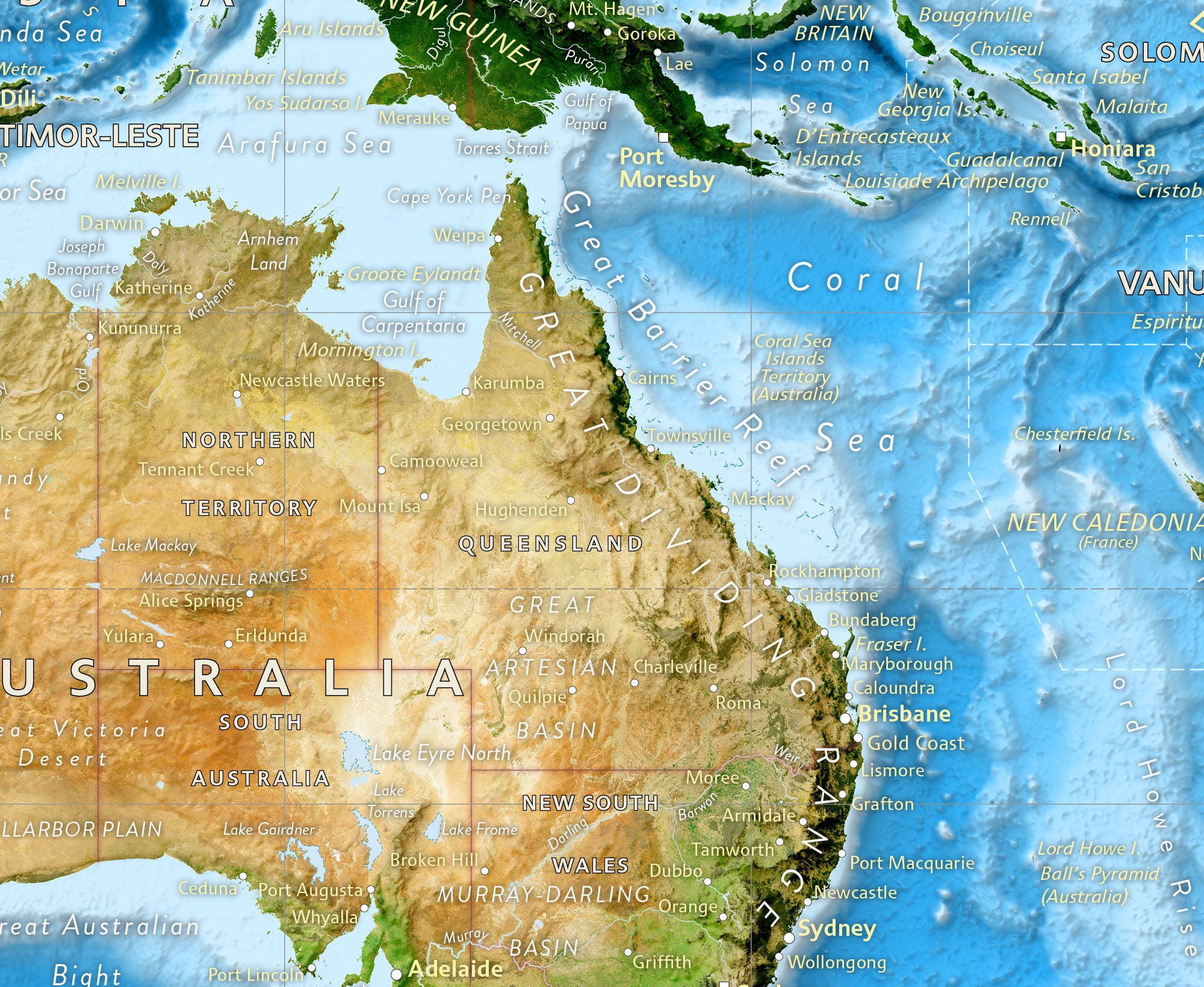 Enhanced World Satellite Image Wall Map Large World Map | Etsy