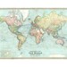 Vintage 1914 World Map Wall Mural Removable Wallpaper Bartholomew's ...