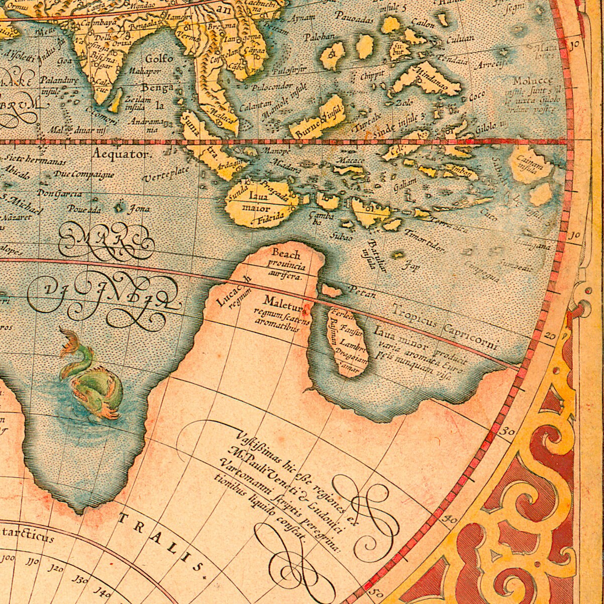 Old World Map 1637 Antique Fine Art Reproduction Print by - Etsy