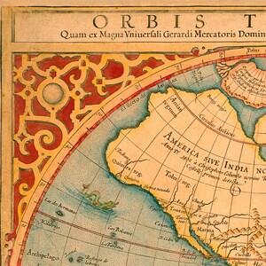 Old World Map 1637 Antique Fine Art Reproduction Print by - Etsy