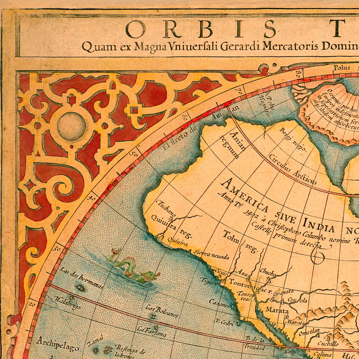 Old World Map 1637 Antique Fine Art Reproduction Print by | Etsy