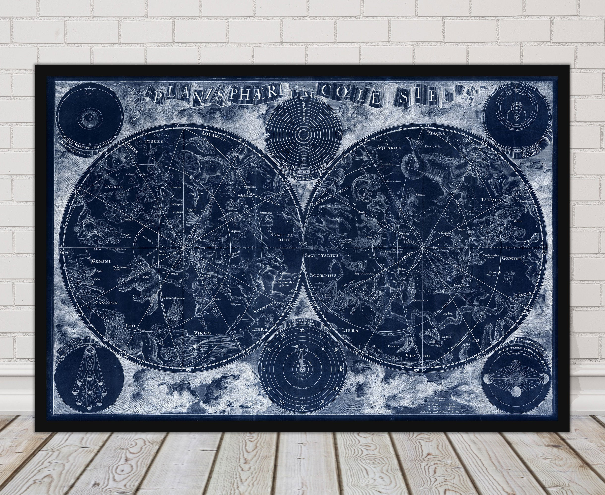 Vintage 1850 Celestial Map planisphaerium Coeleste - Etsy Canada