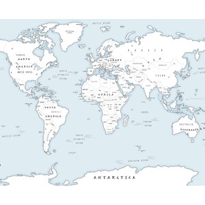 Color in World Travel Map Mapping Activity for Travelers Markable World ...