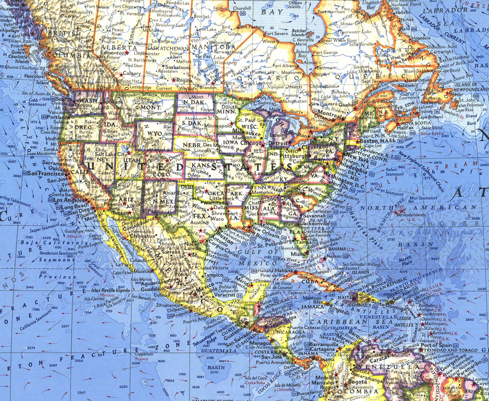 National Geographic Vintage 1965 World Map Fine Art | Etsy