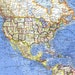 National Geographic Vintage 1965 World Map Fine Art Reproduction Old ...