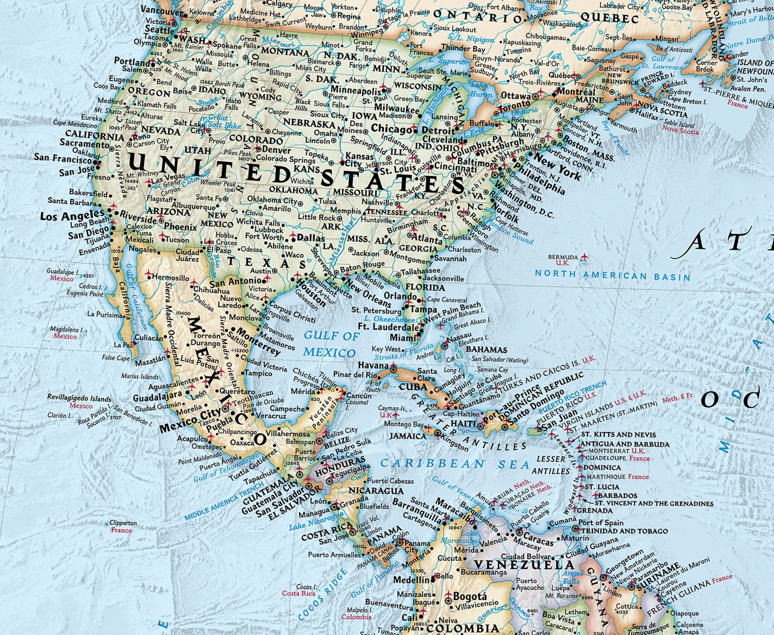 National Geographic World Political Map 125th Anniversary | Etsy