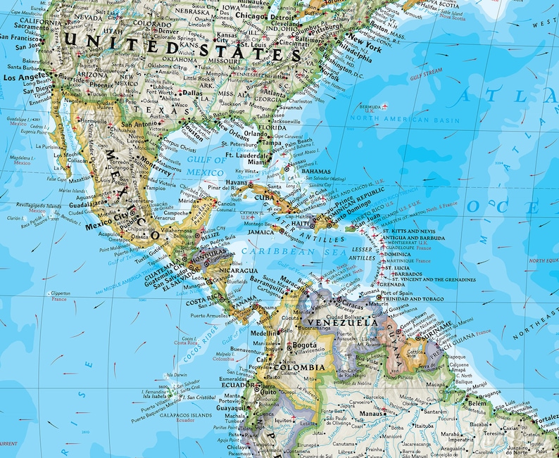 Buy National Geographic Classic World Map Wall Mural Giant Online in ...