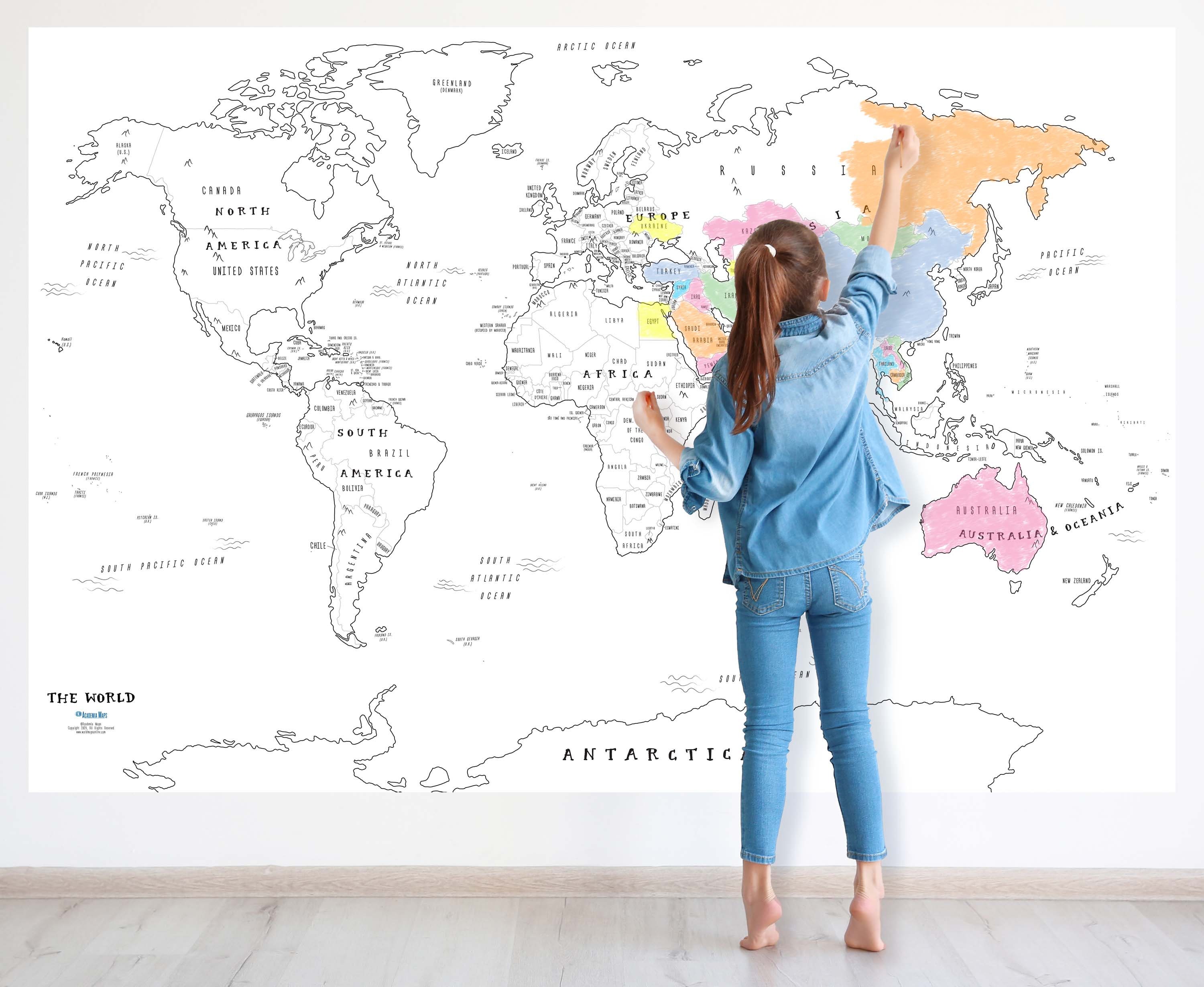 Mappa Da Colorare Per Bambini
