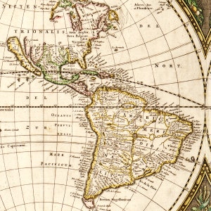 Old World Map - 1660 - Antique Map Fine Art Reproduction Print by ...