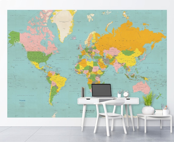 World Political Map Wallpaper