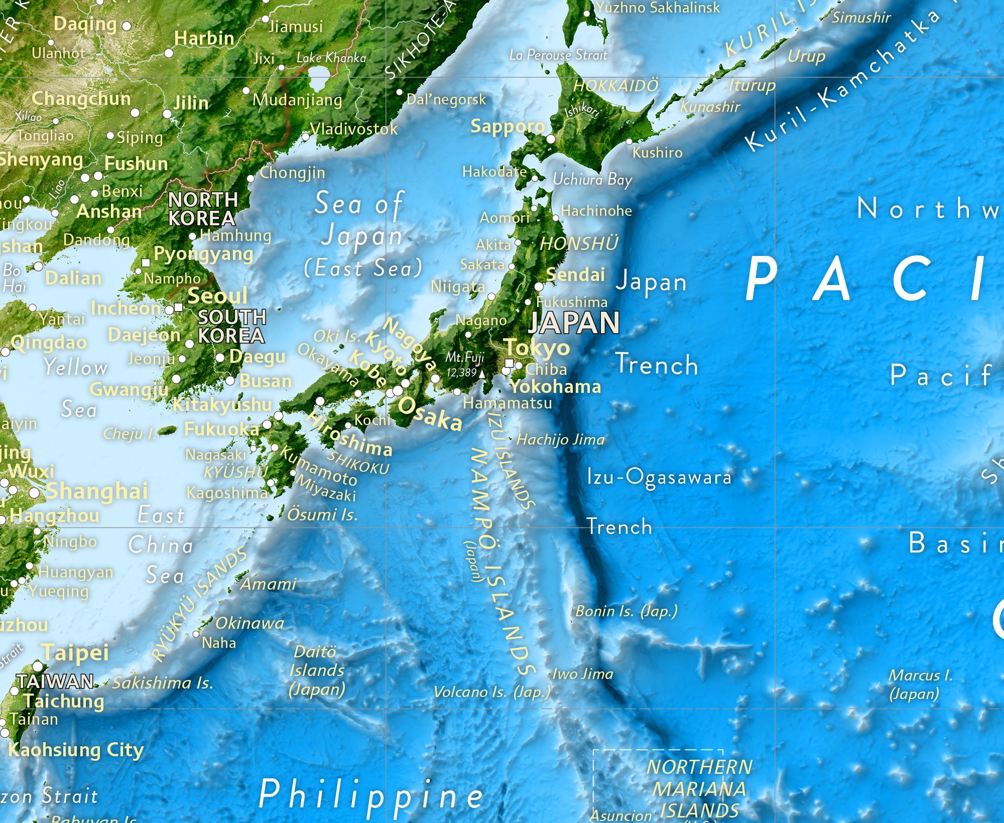 Enhanced World Satellite Image Wall Map Large World Map Etsy Images