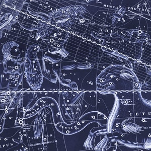 Celestial Spheres "map of the Visible Heavens" - Vintage 1840 ...